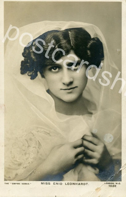 ANTIQUE POSTCARD, MISS Enid Leonhardt, Actress, To D Coles, Portsmouth, 1905 £5.76 - PicClick UK