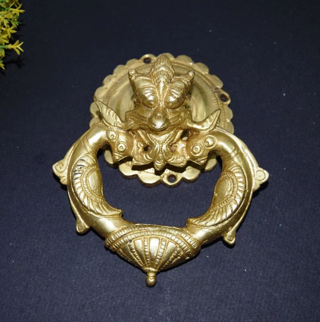 YALI FACE DOOR Knocker With Garuda And Peacock Fusion On Hand Carved ...