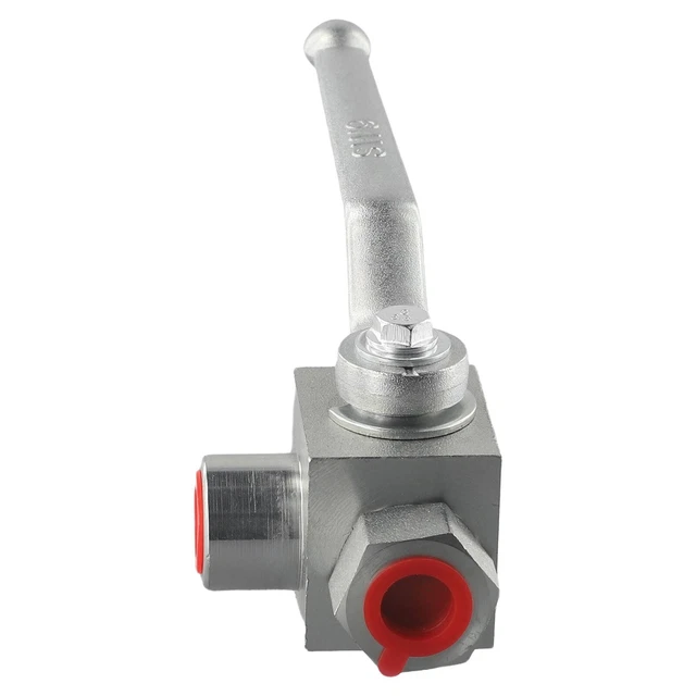 INDUSTRIAL GRADE HYDRAULIC 3 Way Ball Valve Carbon Steel 500 Bar ...