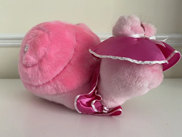 KEYPERS FANCY PLUSH Soft Toy Snail Large 12" Long Pink Pearl Tonka ...