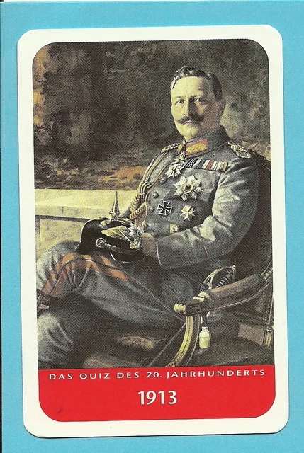 WILHELM II GERMAN Emperor WWI Cool Collector Card Europe $11.95 ...
