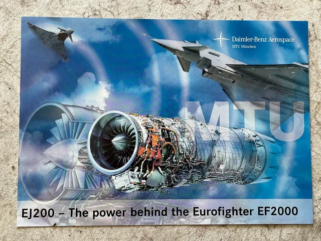 EUROJET EJ200 JET engine for Eurofighter EF2000 Typhoon, promo aircraft ...