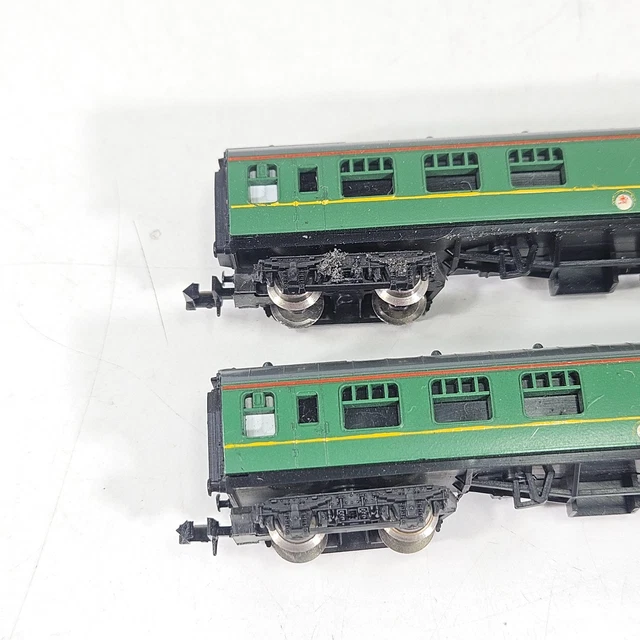 RAKE OF 2 Lima 353 N Gauge BR Mk 1 Brake Coach Colour Green S1297 ...
