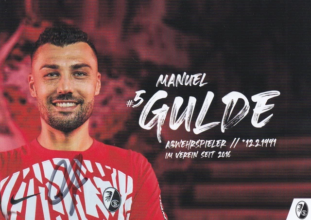 AUTOGRAMMKARTE MANUEL GULDE - SC Freiburg - 2023/2024 - Fußball EUR 1 ...