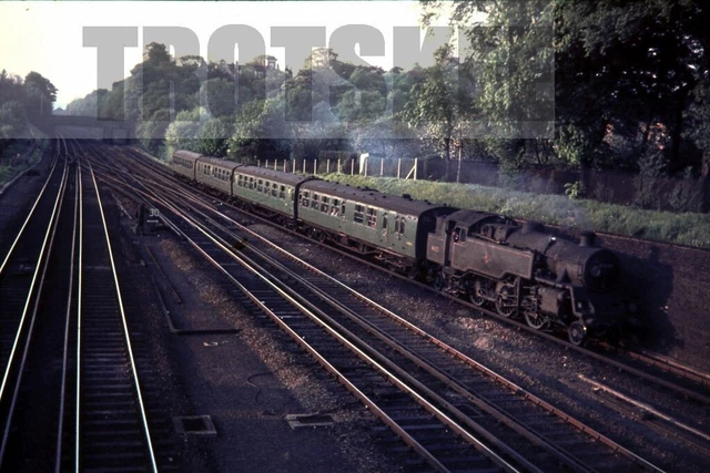 35MM SLIDE BR British Railways Steam Loco 80152 Class BR4 South Croydon ...