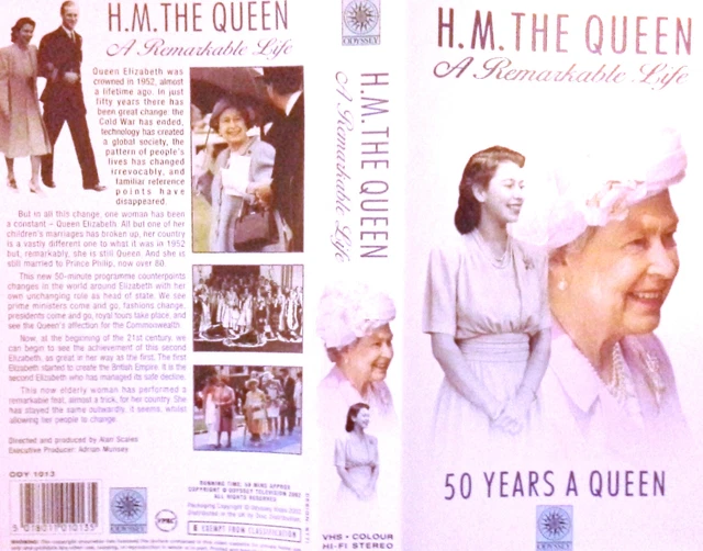 VHS VIDEO H.M. THE QUEEN A Remarkable Life. 2002 Odyssey Video £7.00 ...