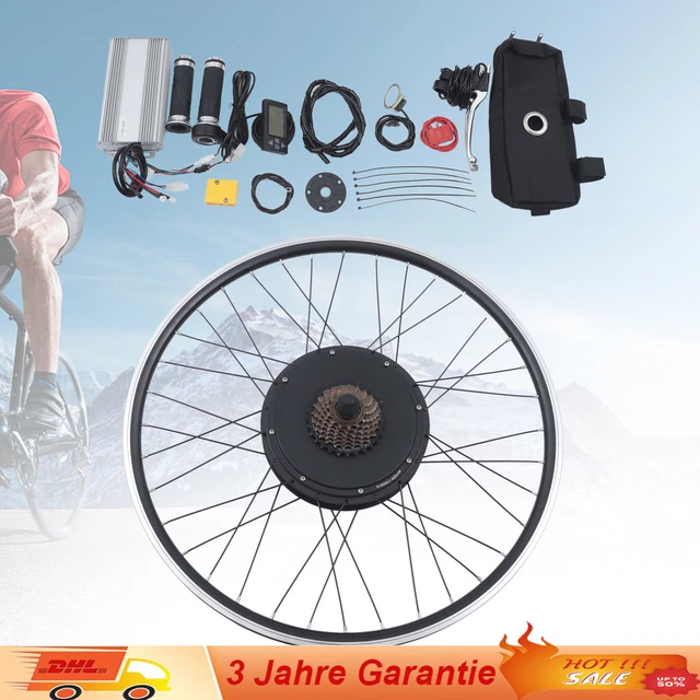 28 ZOLL 48V 1500W Elektrofahrrad E-Bike Hinterrad Umbausatz Ebike LCD ...