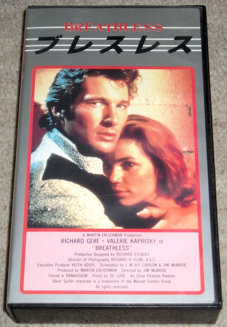 RICHARD GERE BREATHLESS Valerie Kaprisky JAPAN VHS Japanese VESTRON ...