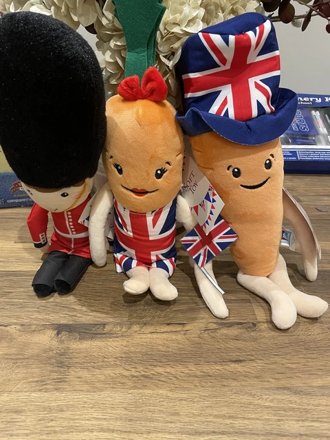 KEVIN THE CARROT Aldi Union Jack Jubilee Soft Plush Toy Bundle Set ...