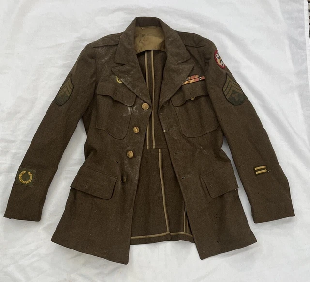 WWII US ARMY Technical Sgt. 1940s Military Dress jacket. Western ...