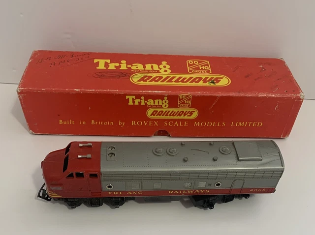 VINTAGE TRI-ANG RAILWAYS 4008 Locomotive In Original Box Parts/Repair ...