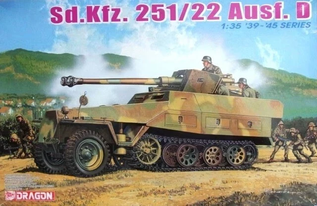 DRAGON 6248 1:35TH scale Sd.Kfz. 251/22 Ausf. D w/7.5cm PaK 40 EUR 44 ...