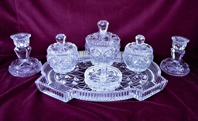 VINTAGE LIBOCHOVICE (SKLO Union) 2020-2024 Rare Complete 7 Pce Glass ...
