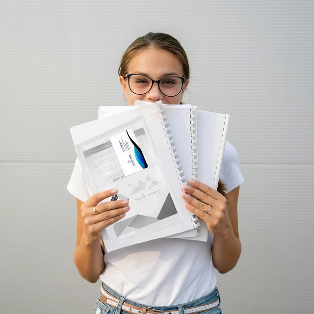 20 PCS BUTTON File Bags Clear Folder Holder Document Transparent $40.47 ...