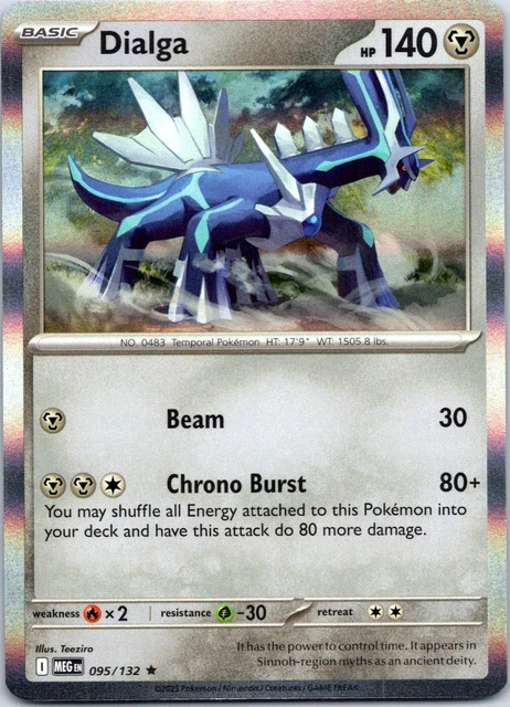 DIALGA RARE ME01: Mega Evolution 095/132 NM £1.74 - PicClick UK