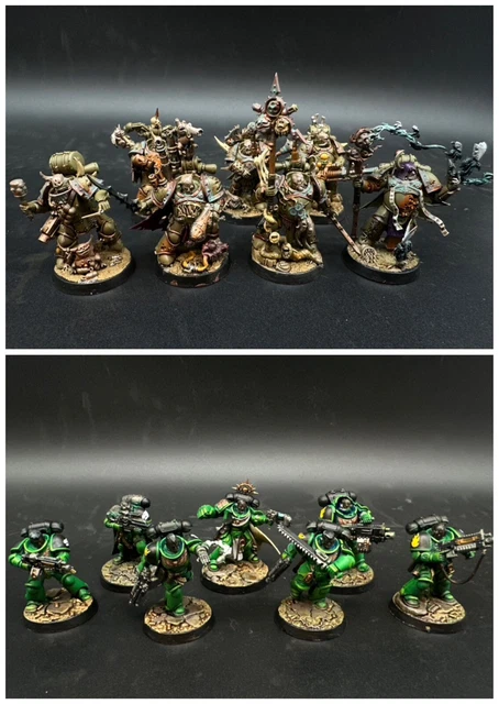 KILL TEAM STARTER Set Death Guard Vs Salamanders Pro Painted ready to ...