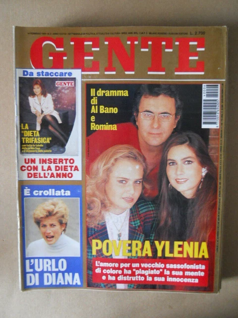 GENTE N 6 1994 Ylenia Garrisi Romina Power Lady Diana Berlusconi Baudo ...