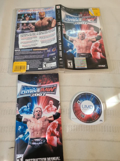 WWE SMACKDOWN VS Raw 2007 (Sony PlayStation Portable, 2006) PSP cib $25 ...