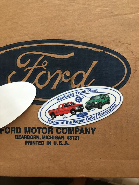 FORD OEM KENTUCKY Truck Plant Windshield Decal Sticker Super Duty KTP ...