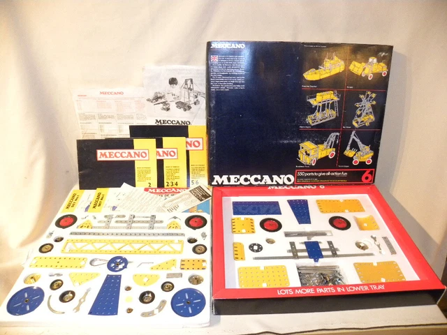 VINTAGE JOUET ANCIEN En Tole Coffret Meccano Boite Set N°6 De 1972 550 ...