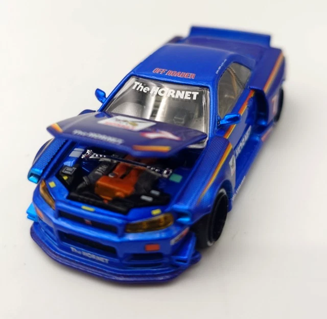 [CHASE] MINI GT Kaido House Tamiya Hornet Nissan Skyline GT-R R34 Blu 1 ...