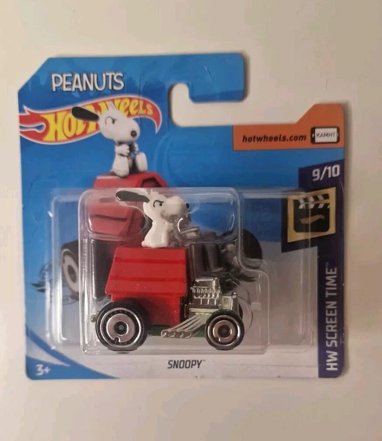 HOT WHEELS PEANUTS Snoopy SNOOPY PEANUTS 2017 HOT WHEELS Car Screen Time Racing £10.00 - PicClick UK