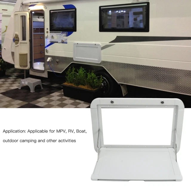 RV EXTERNAL DINING Table Side-mounted Folding Table Aluminum Alloy £155 ...