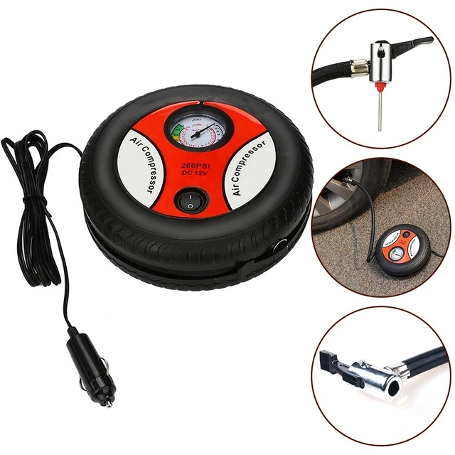 RELIABLE TIRE INFLATION 12V Portable Air Compressor Wheel 260psi Tyre ...