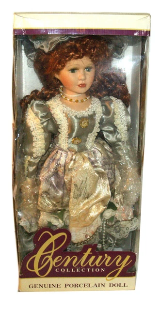 CENTURY COLLECTION HAND Crafted 17" Porcelain Doll By Rebecca Rose Mdl ...