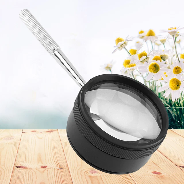 35X MAGNIFICATION 50MM Full-metal Identification Magnifying Glass With ...