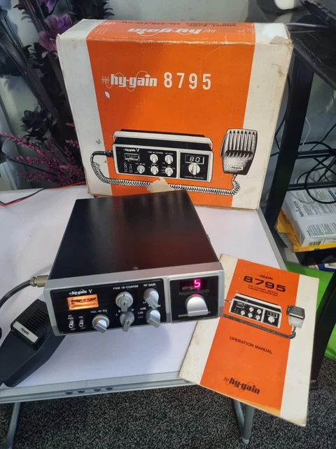 RADIO CB HY-GAIN V modèle 8795 en boîte avec tous les accessoires EUR ...