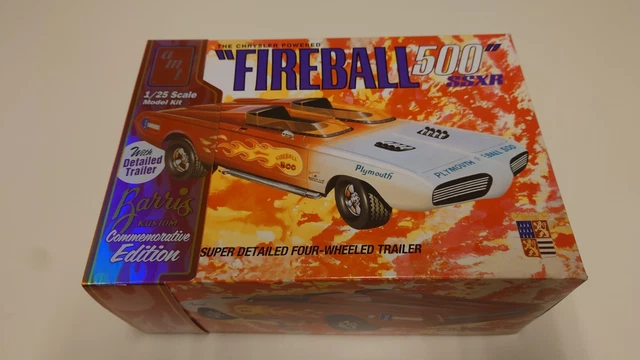 AMT BARRIS FIREBALL 500 'Cuda With Trailer - 1/25 Scale Model Kit ...