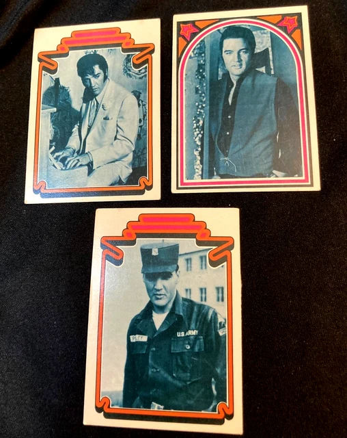 ELVIS PRESLEY TRADING Cards 1978 Boxcar Enterprises Vintage # 38-40-41 ...