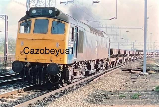 ORIGINAL 35MM DIESEL / Electric BR Train Class 25265 @ Bescot Date 4-11 ...