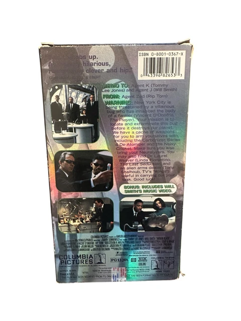 MEN IN BLACK VHS Tape Movie Will Smith Tommy Lee Jones Comedy £4.01 ...