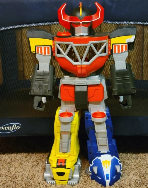 FISHER-PRICE IMAGINEXT POWER Rangers Morphin Megazord VTG Huge 27 in ...