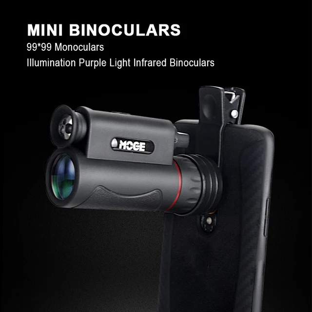 PORTABLE 99×99 MINI Pocket Zoom Monocular Telescope Low Light Night ...