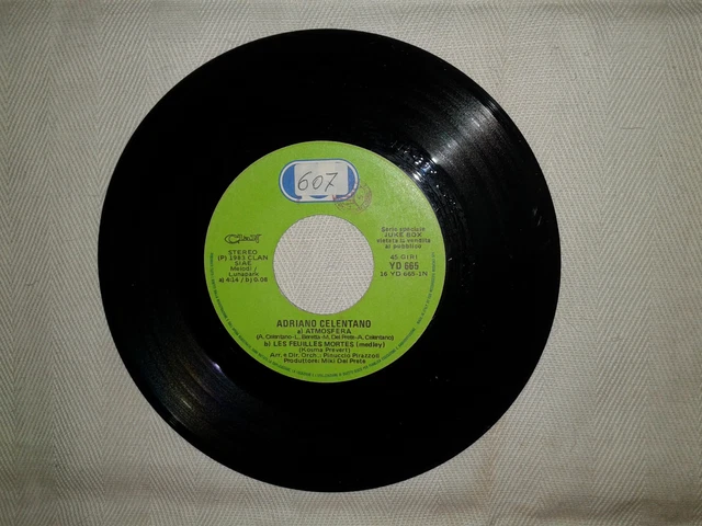 ADRIANO CELENTANO / Atmosfera - Disco Vinile 45 Giri 7" Edizione Promo ...
