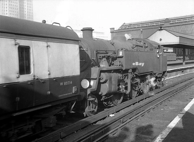 RAILWAY STEAM NEGATIVE Standard 4 80069 Waterloo 1960s + Copyright £4. ...