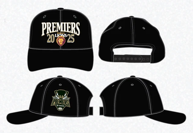 AFL 2025 PREMIERS Cap - Brisbane Lions - Pre-Order - Due October 2025 ...