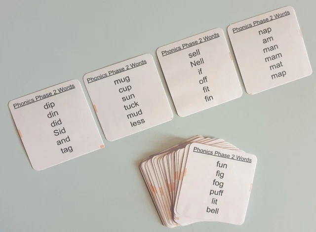 PHASE 2 PHONICS Words List Flashcards - EYFS KS1 Education Recources £2 ...