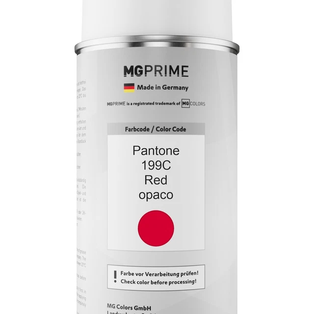 PANTONE 199C RED Bomboletta spray 400 ml opaco asciugatura rapida EUR 9 ...