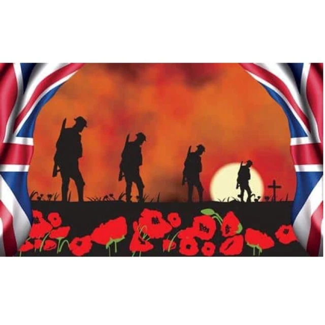 MILITARY BRITISH RAF LEST WE FORGET FLAG 5x3ft 3x2ft REMEMBRANCE DAY SUPPORT EUR 5,67 - PicClick IT