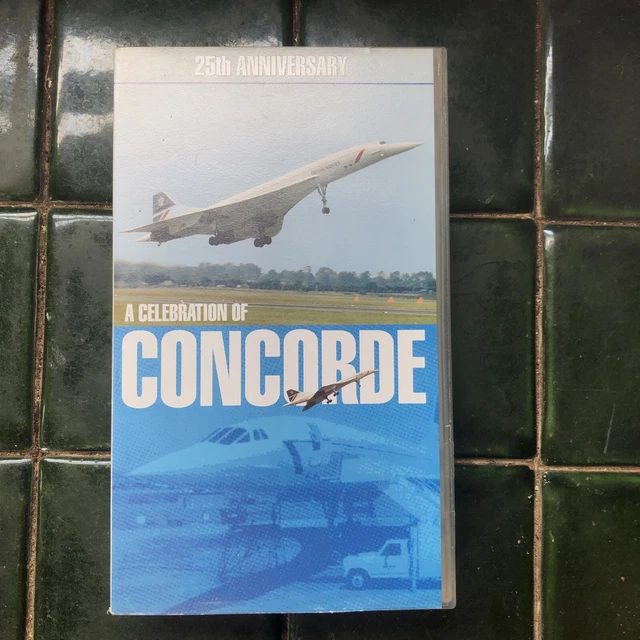 CONCORDE - 25TH Anniversary (VHS, 1994) Aircraft ~ Aeroplane VHS Video ...