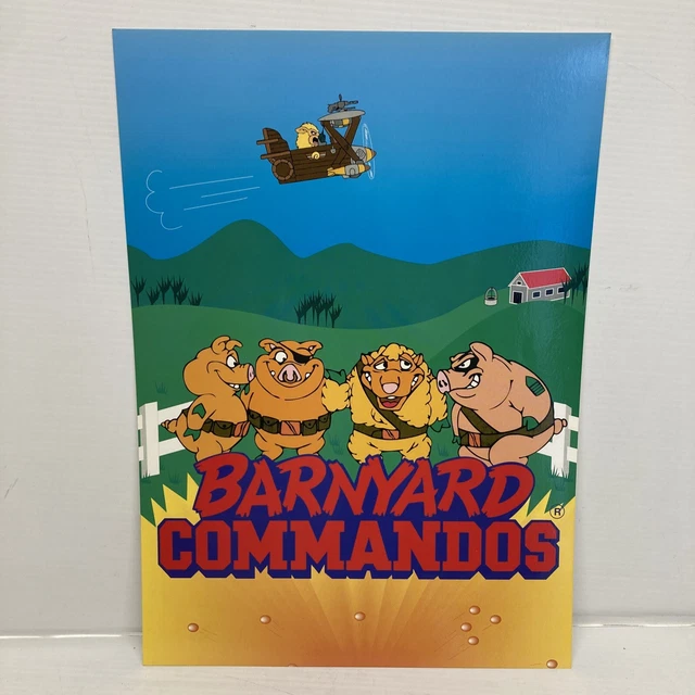 RARE PROSPECTUS ANCIEN IDDH dessin animé Barnyard Commandos 1991 La ...