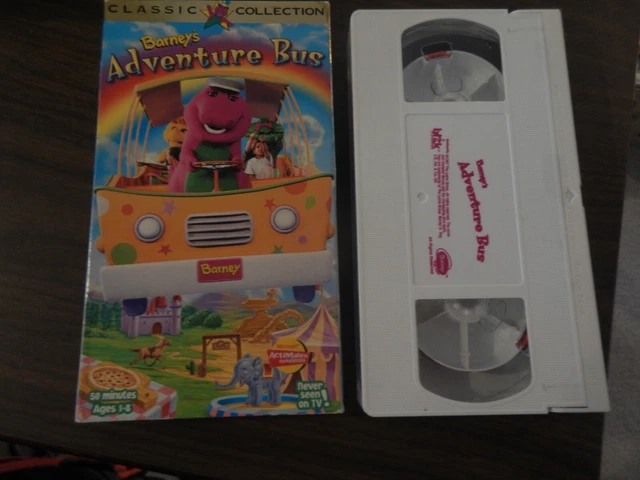 BARNEY ADVENTURE BUS Vhs Classic Collection Kids Tv Show Vintage 1997 ...