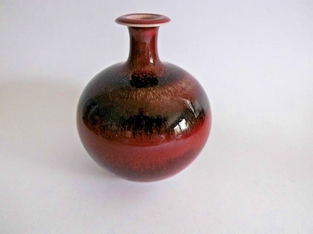 DAVID WHITE BRITISH STUDIO PORCELAIN POTTERY VASE 11cm tall £165.00 ...