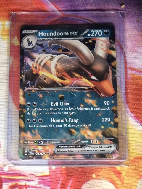 POKÉMON TCG HOUNDOOM ex Sv03: Obsidian Flames 134/197 Holo Double Rare EUR 4,66 - PicClick IT
