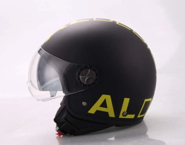 AL HELMETS - Casco Demi Jet 101-BIS D-V - AL Nero\Giallo EUR 80,83 ...