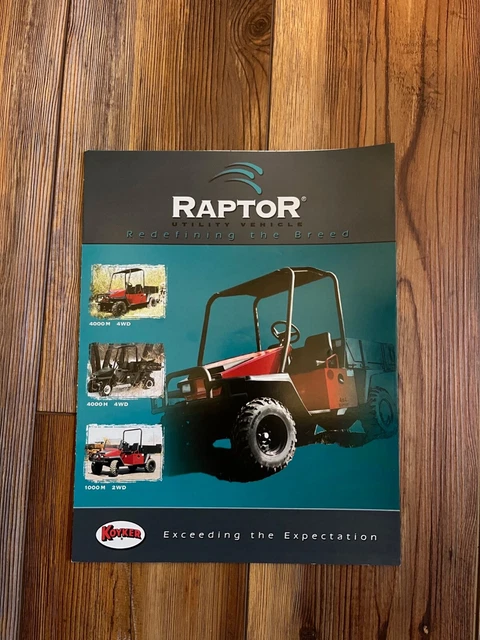 KOYKER RAPTOR UTILITY Vehicle sales brochure £7.76 - PicClick UK